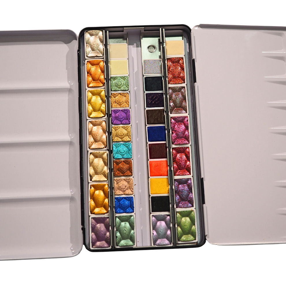 Skrim Infinity Box – 35 Handmade Artist Watercolors: Pigment, Shift ...